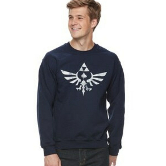 Nintendo | Shirts | Nintendo Mens Zelda Crew Fleece Sweatshirt | Poshmark